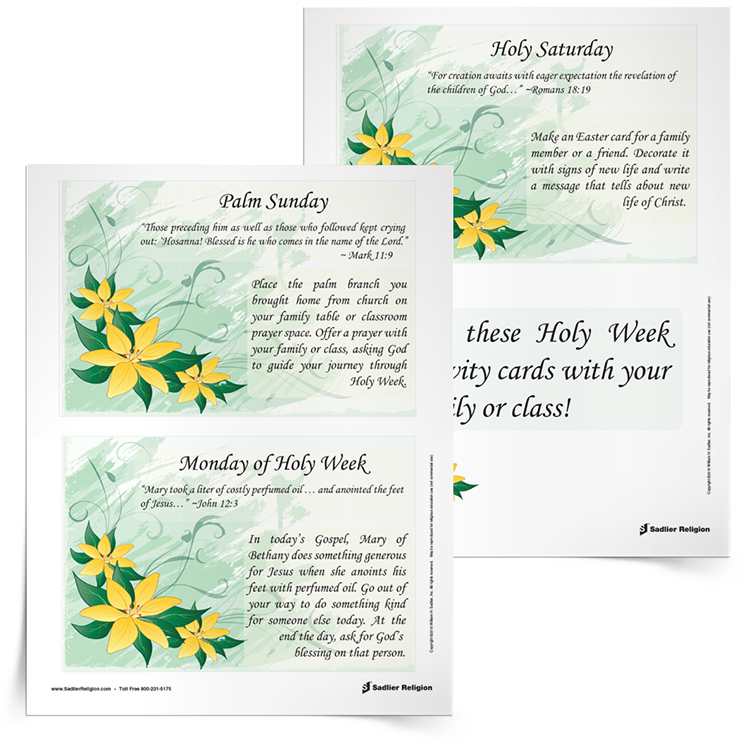 Holy Week Reflection Cards