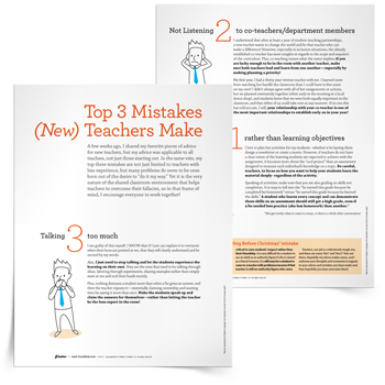 Tips for Mentoring New Teachers In-Person or Virtually