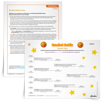 Vocabulary Games: Tell the Round Robin Story