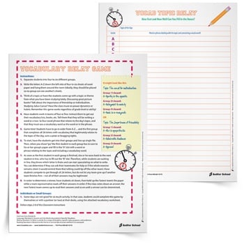 4th Grade Vocabulary Worksheets, Games, and Resources