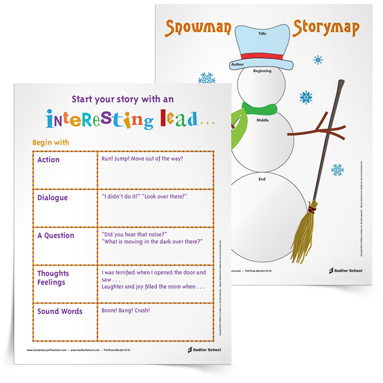 Snowman Story Map: Show the Connection Between Reading and Writing