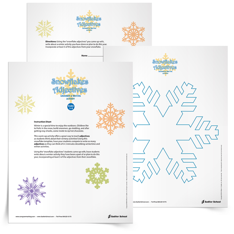 Winter Holiday Worksheets PDF for Vocabulary and Writing