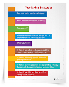 3 Test-Taking Strategies for Elementary Students (Includes 10+ Printables)