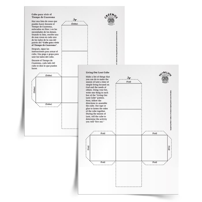 Liturgical Year: Lenten Printable Activity