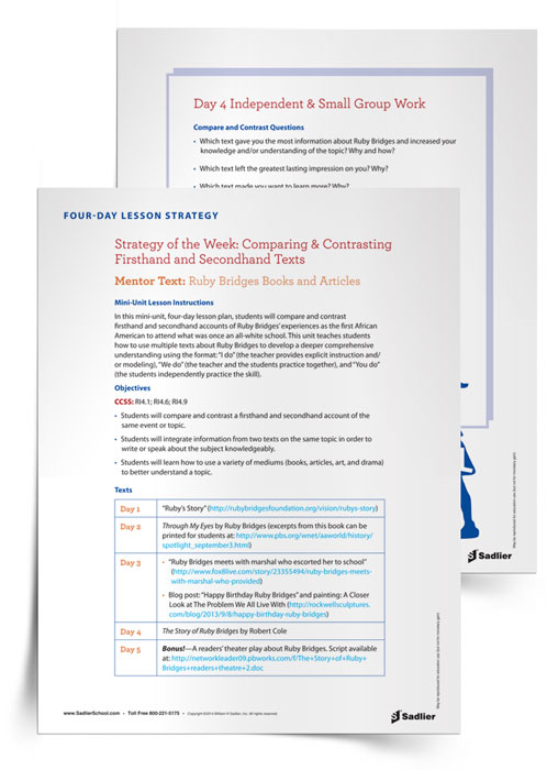 Printable Reading Activities for Black History Month