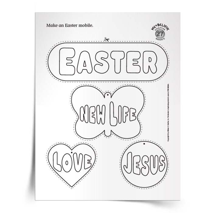 Printable Easter Mobile Activity