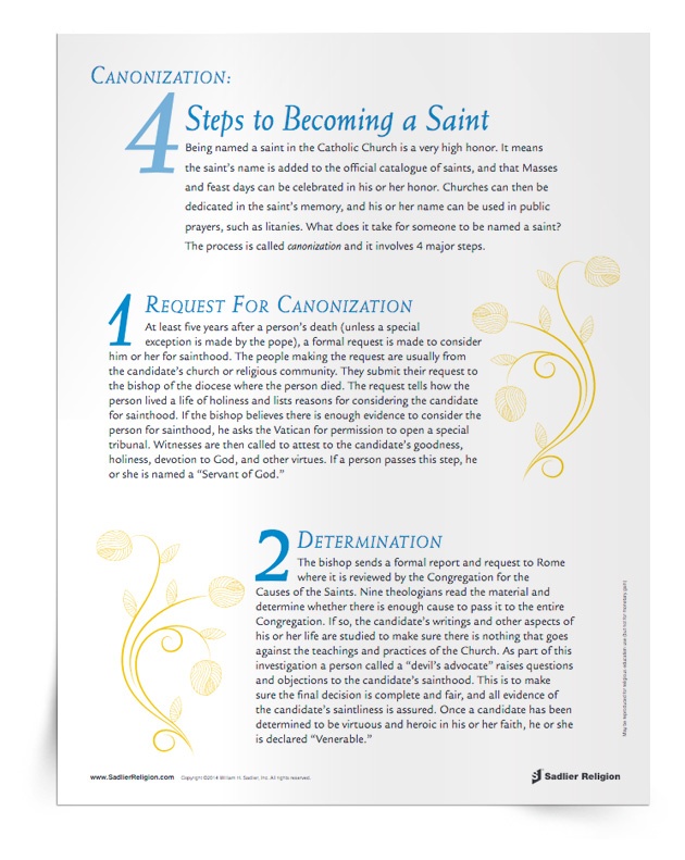 Canonization: 4 Steps to Becoming A Saint