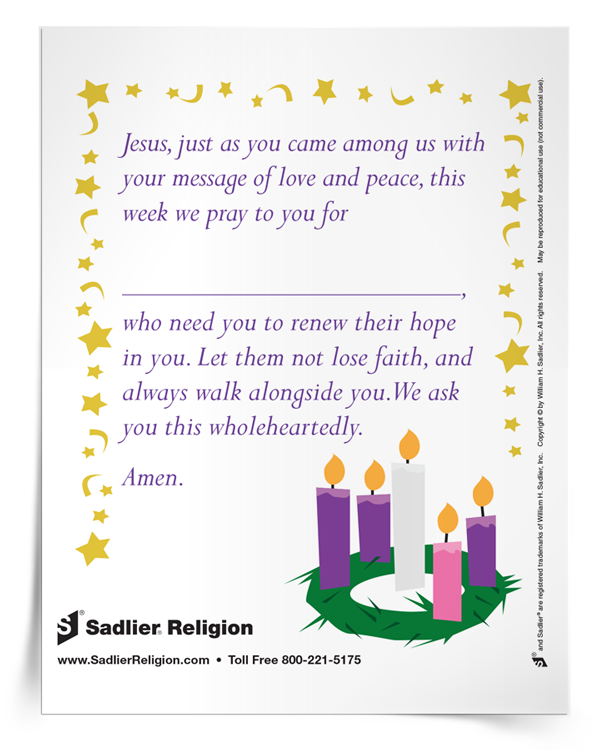 Advent Catholic Prayers & Advent Activities for Kids