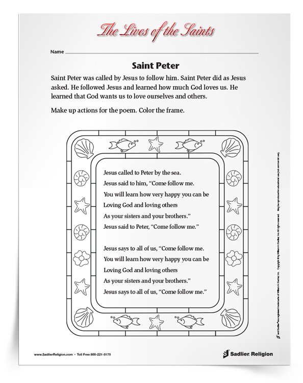 Popular Saints for Kids– Saint Peter the Apostle