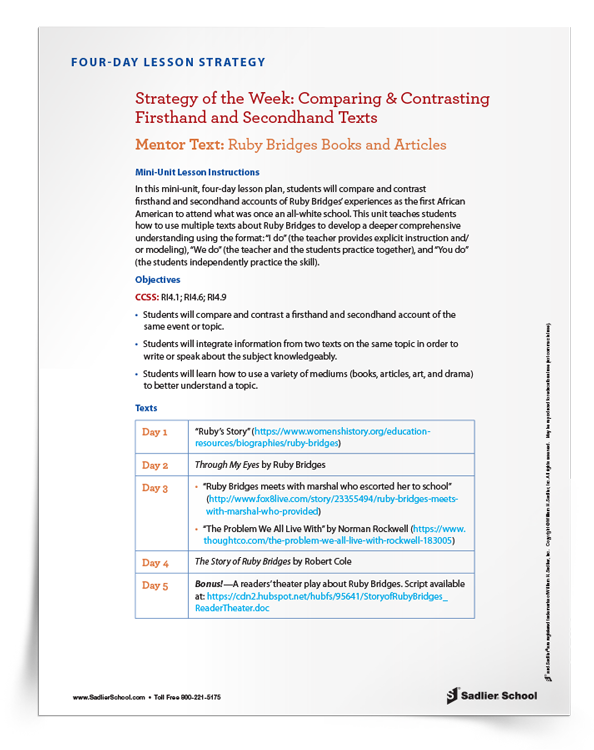 Printable Reading Comprehension Lesson Plans for Grades 3–6