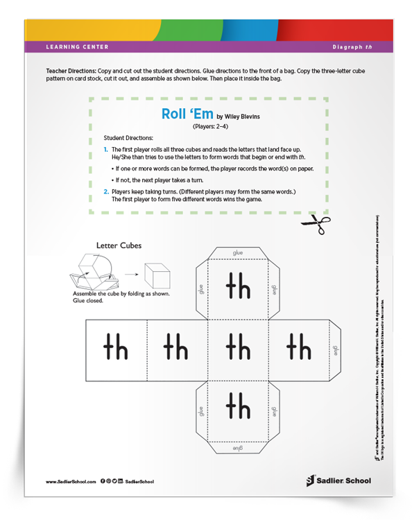 5 Printable Phonics Games for Early Elementary Students