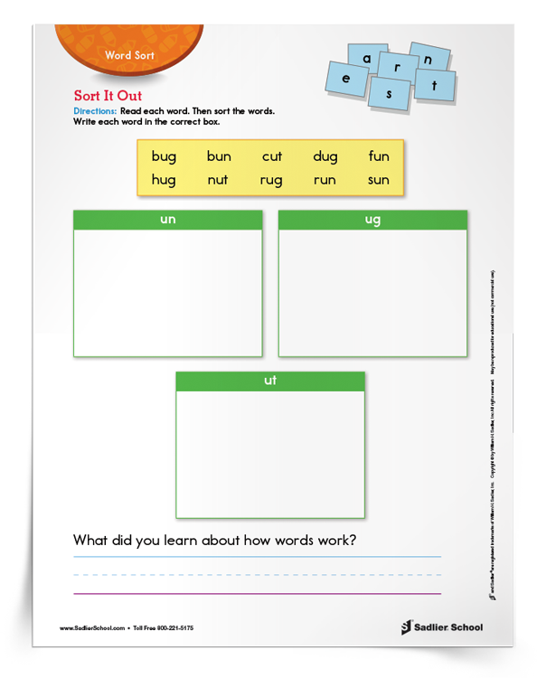 Building Word Awareness with Word Sorts and Word Ladders