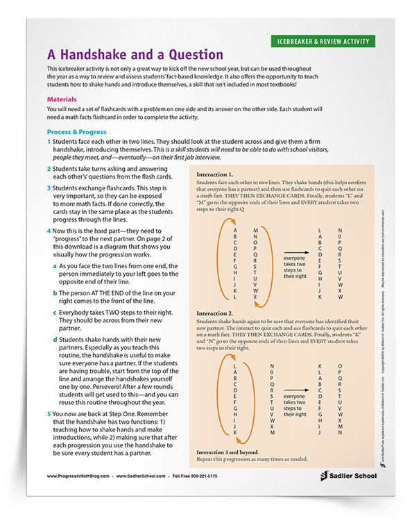 A Math Icebreaker Your Students Will Love, Grades 3–8