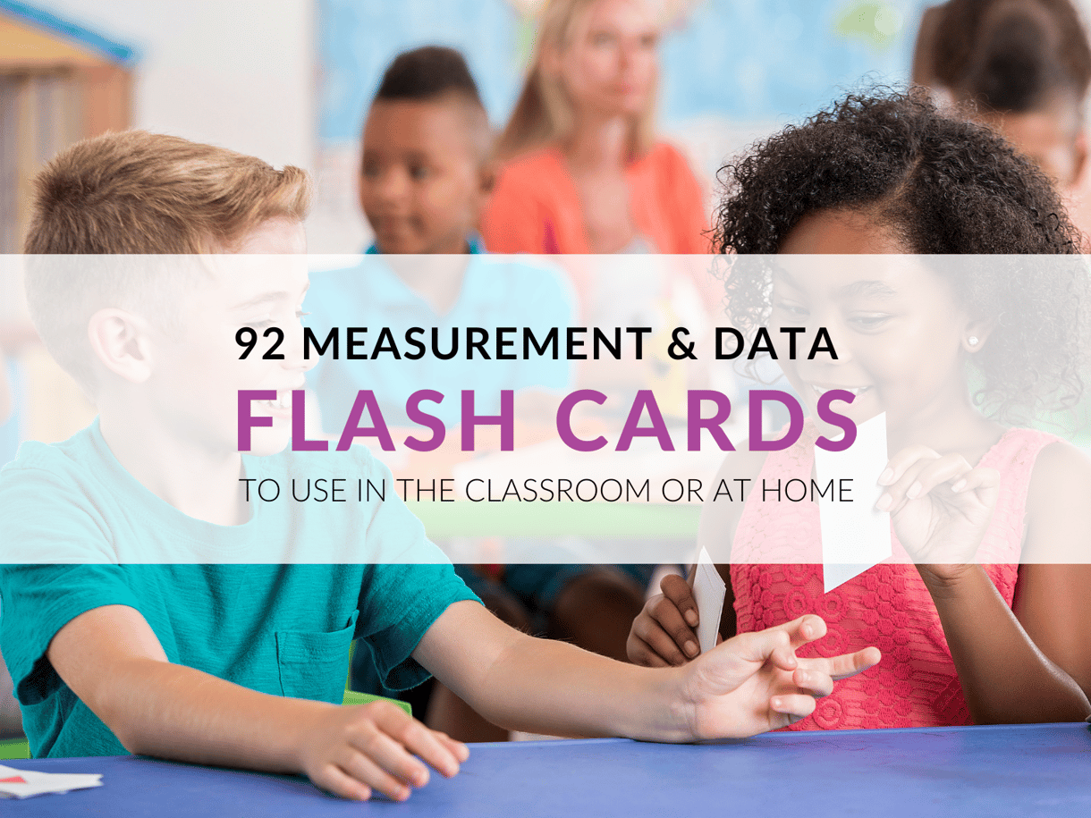 92 Free Printable Math Flash Cards to Review Measurement & Data
