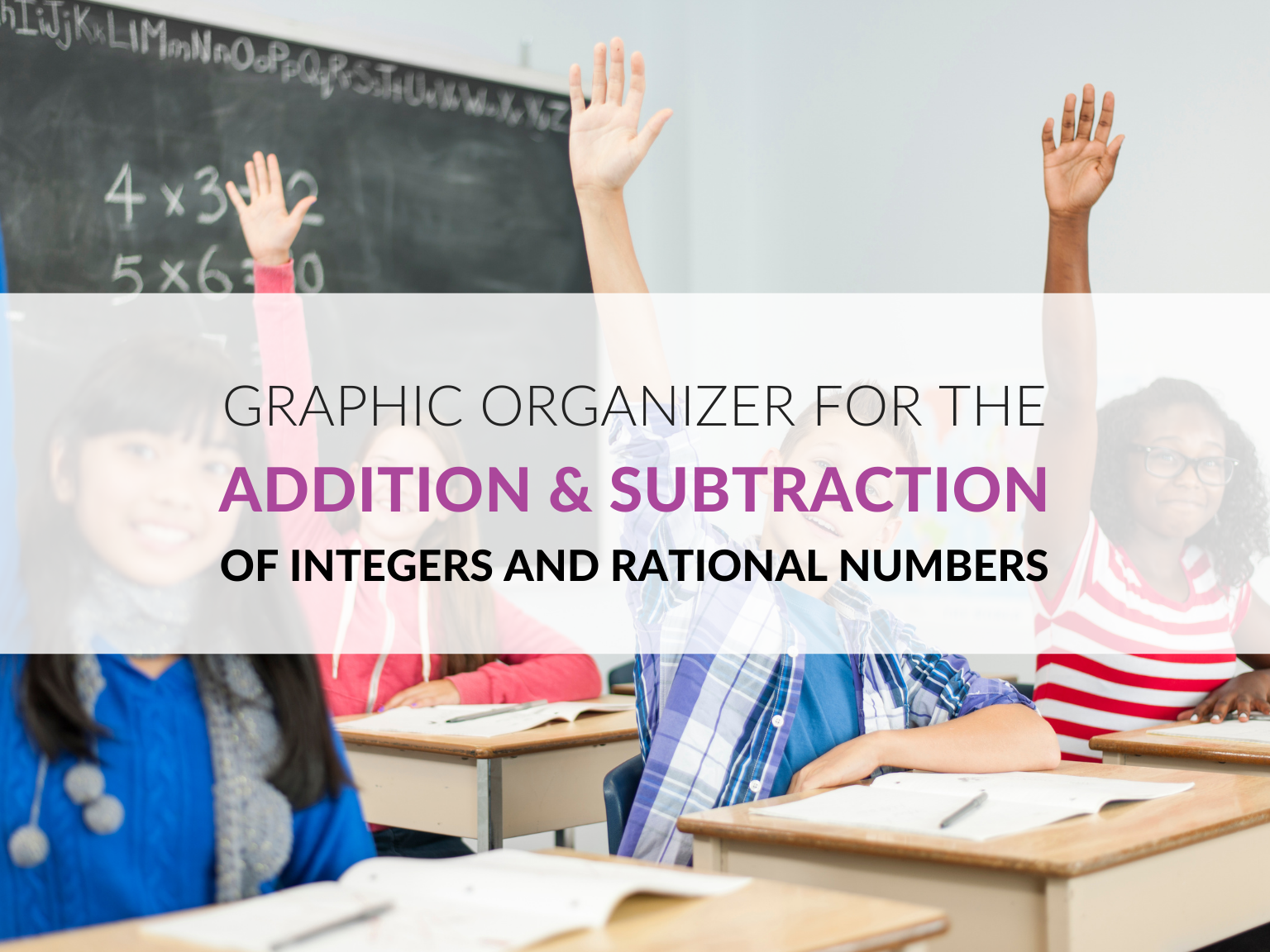 Graphic Organizer for the Addition and Subtraction of Integers and ...