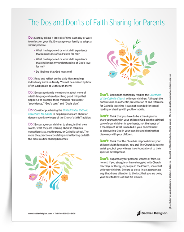 Being a Family of Faith– The Importance of Parents' Personal Witness