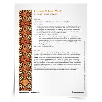 Catholic Schools Week Resources | Sadlier Religion