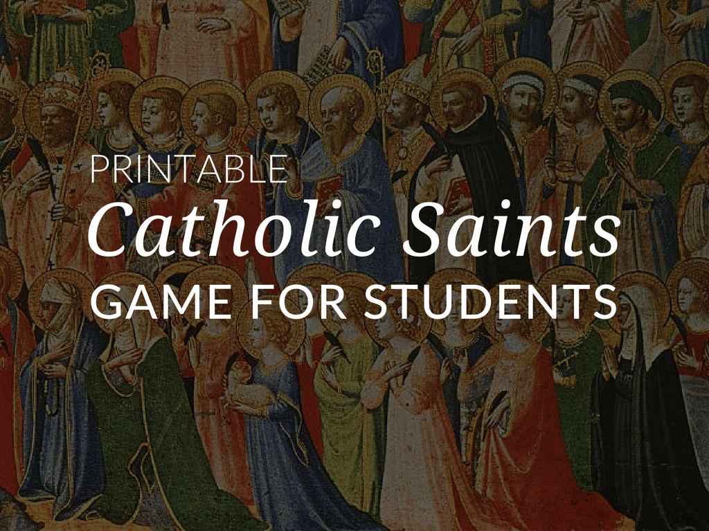 Catholic Saints Game Children Can Play at Home