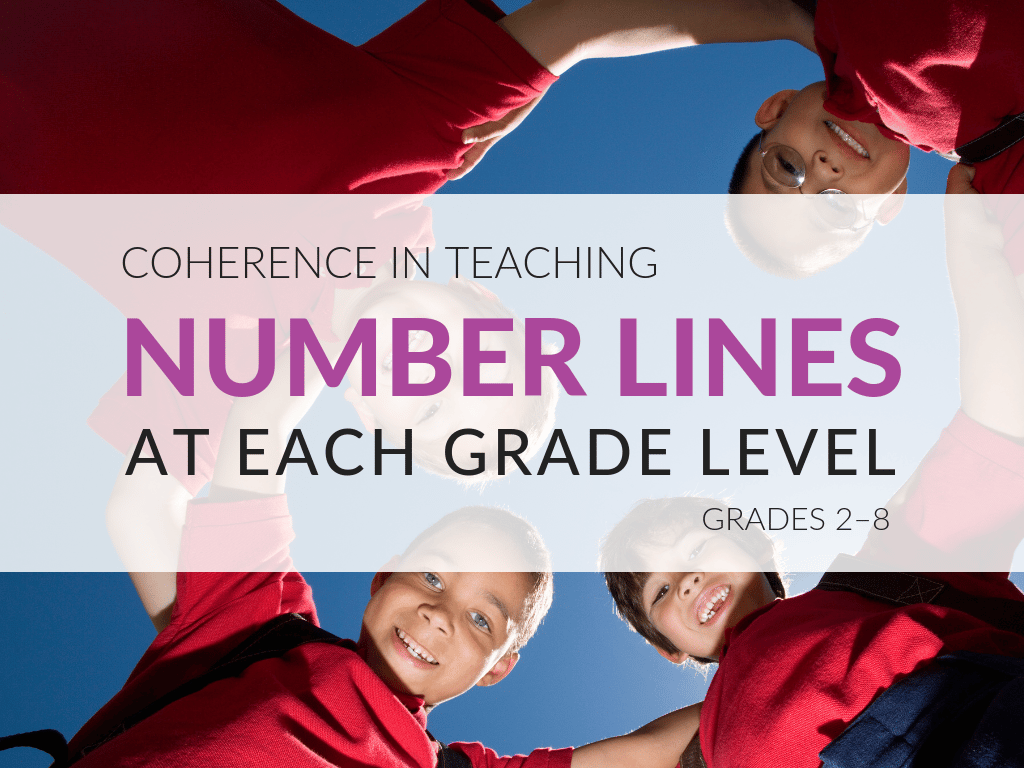 How to Teach Number Lines at Each Grade Level to Support Coherence in ...