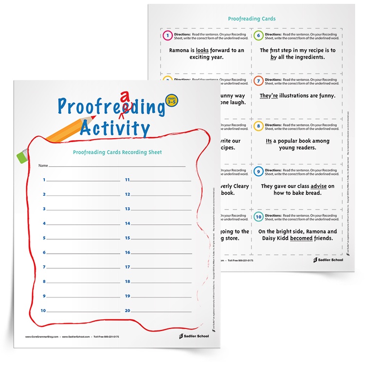 A Fun Proofreading Activity for Students in Grades 3–5