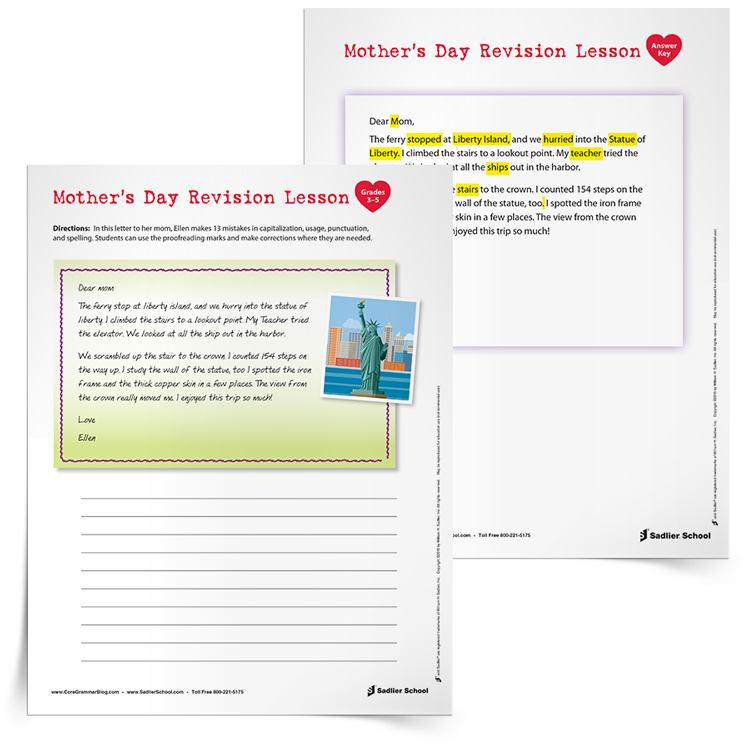 6 Grammar Spring Activity Sheets for Students