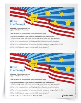 10+ Quick Write Prompts to Practice Vocabulary