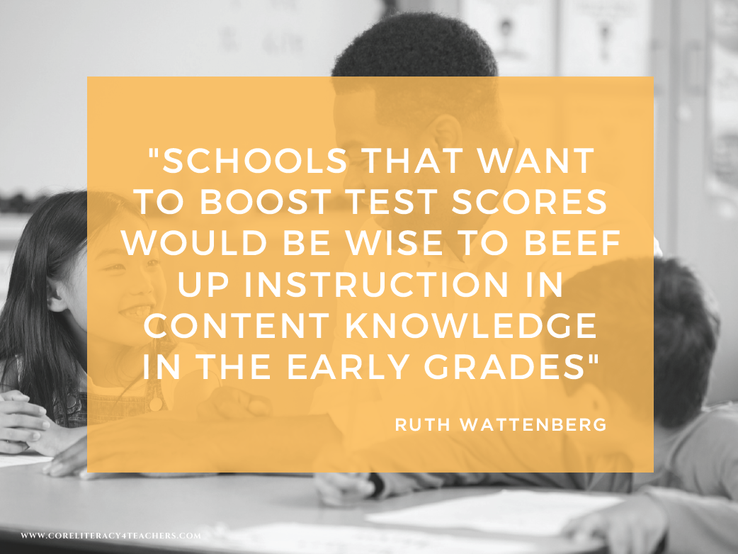 Content-Rich Curriculum is the Best Preparation for High-Stakes Reading ...