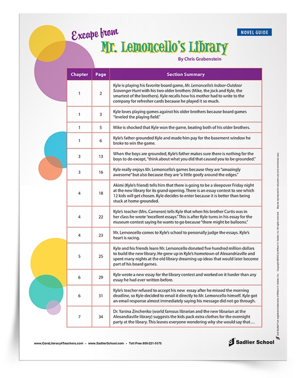 Inspiring Young Readers; Download Your Escape From Mr. Lemoncello's ...