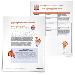 Interactive Read Aloud Lesson Template of Sweet Tooth by Margie ...