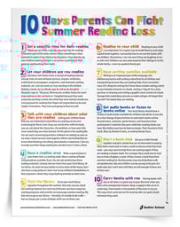 10 Ways Parents Can Prevent Summer Reading Loss