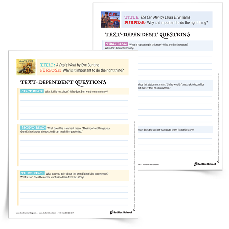 Close Reading Worksheets for Elementary Students [8 Printable Resources]