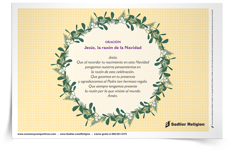 Actividades y oraciones sobre la Navidad para clases de educacion ...