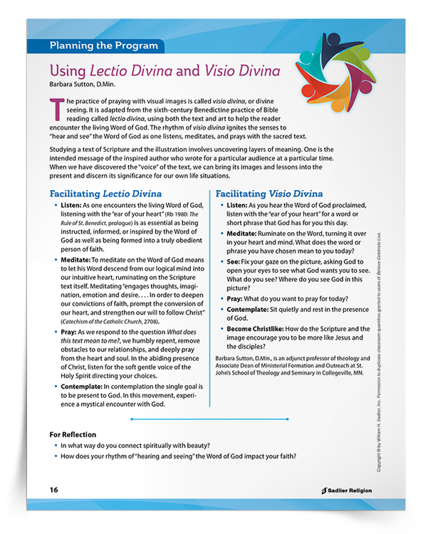 Lectio Divina Guide– Igniting the Imagination of Kids and Candidates