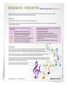 FUN Music and Math Lesson Plan for Grades 1–6