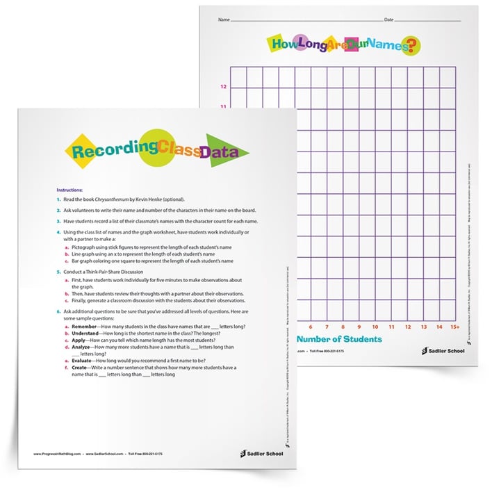Book-Inspired Graphing Activity Worksheets, Grades 2–4