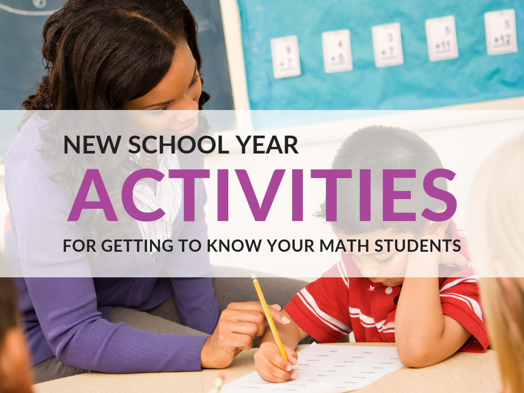 5 New School Year Activities to Get to Know Your Math Students