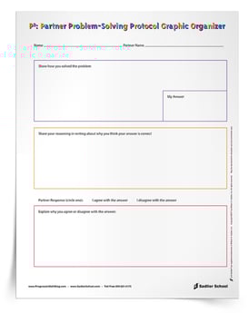 P3: Partner Problem-Solving Protocol and Graphic Organizer