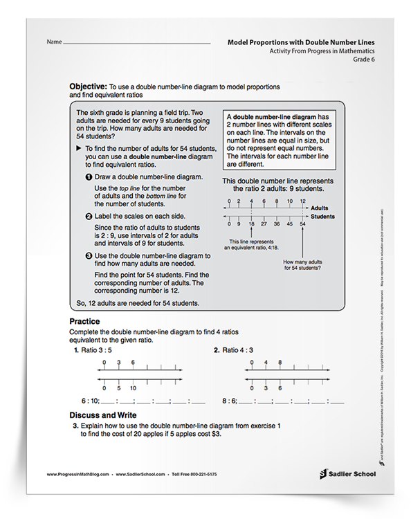 Using a Double Tape Diagram to Teach About Ratio and Proportion