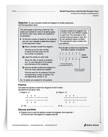 Using a Double Tape Diagram to Teach About Ratio and Proportion