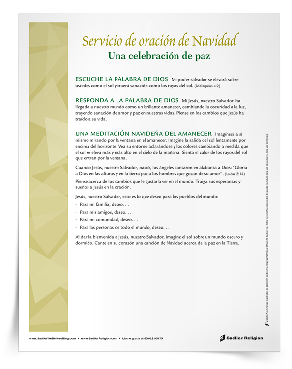 Actividades y oraciones sobre la Navidad para clases de educacion ...