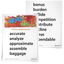 4th Grade Vocabulary Worksheets, Games, and Resources