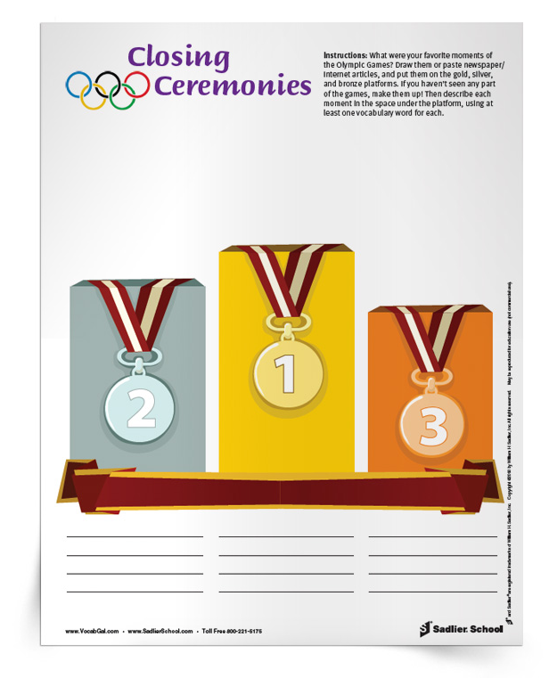 2022 Olympics Vocabulary Activities | Winter Olympics Worksheets
