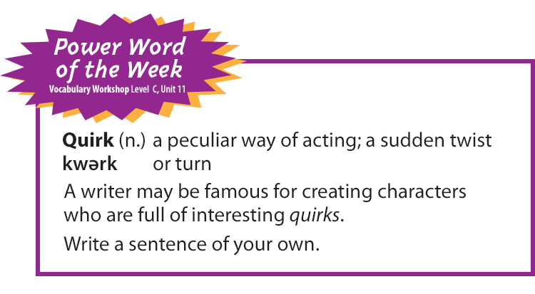 Power Word of the Week: Quirk