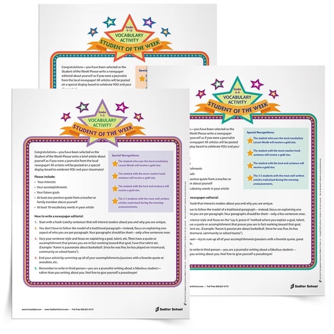 6th Grade Vocabulary Worksheets, Games, and Resources