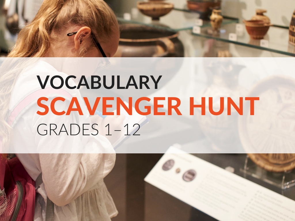 Vocabulary Scavenger Hunt Activity, Grades 1–12 (FREE Worksheets Included)