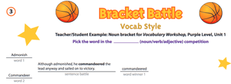 March Madness Vocabulary Game Printable, Grades 2–12