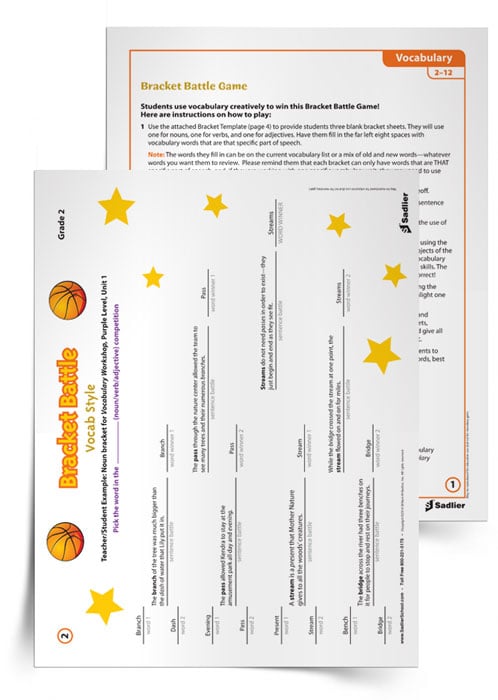 15 Vocabulary Printables to Use While School is Closed