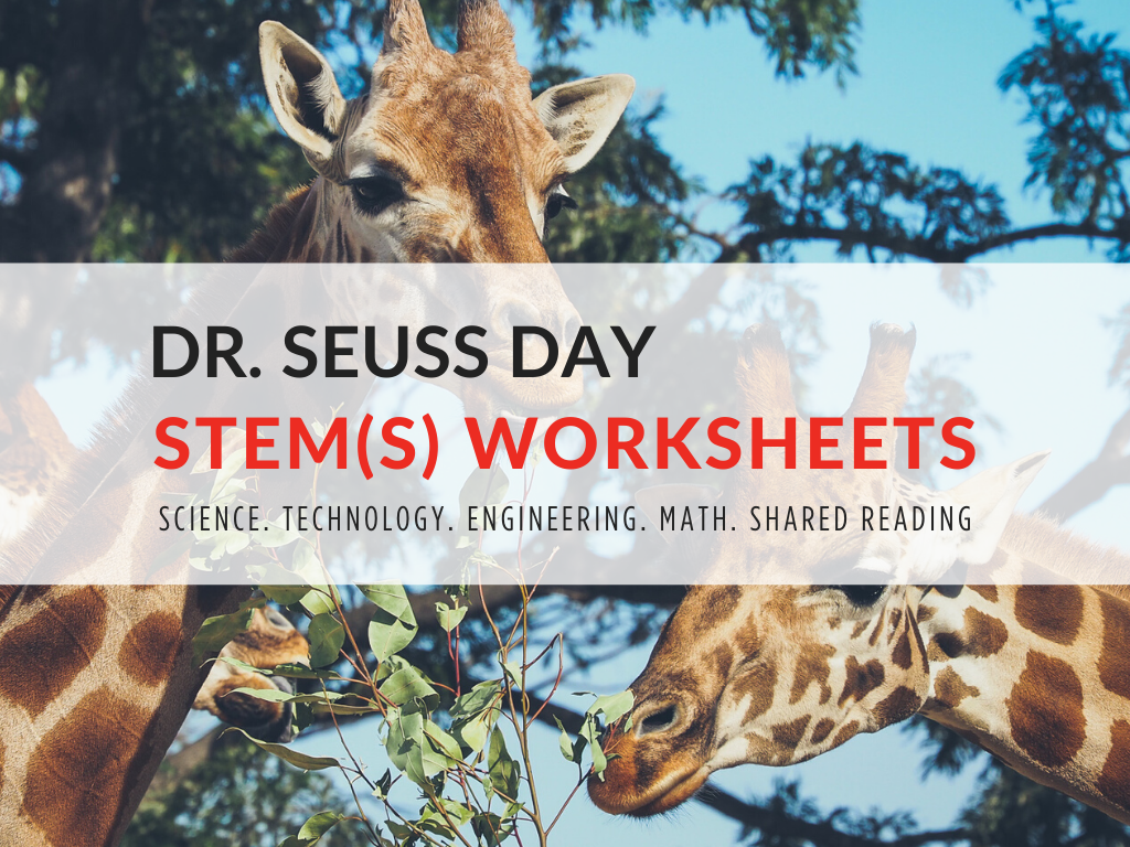 Dr. Seuss Day STEM Worksheets for Read Across America Day