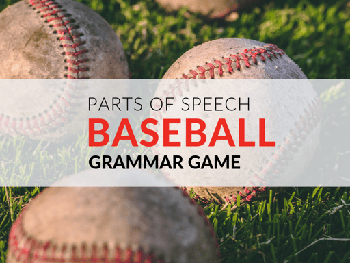 Baseball Parts of Speech Grammar Game, Grades 2–12
