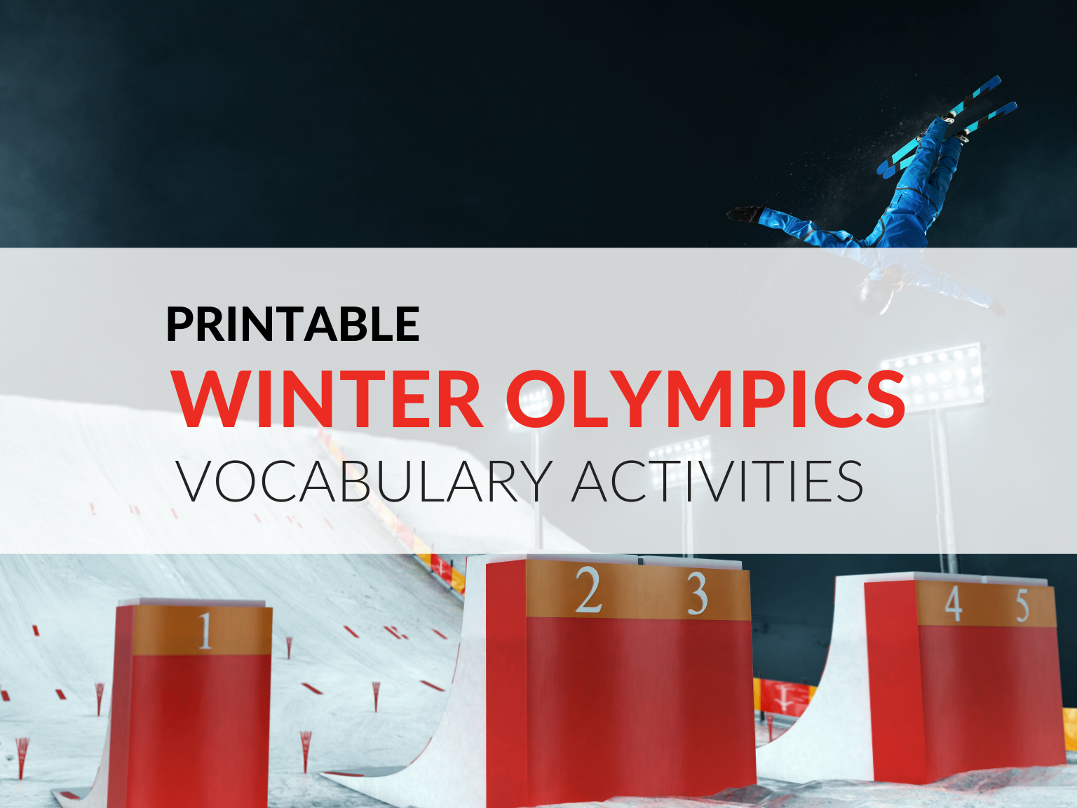 2022 Olympics Vocabulary Activities | Winter Olympics Worksheets